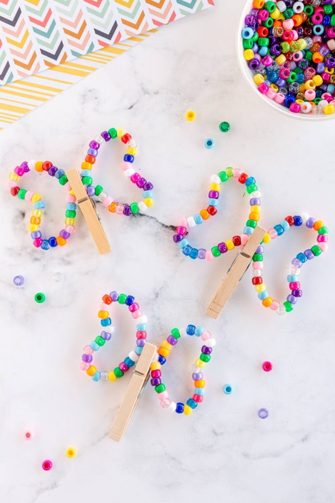 DIY Pony Bead Butterfly Crafts For Kids - Kids Art & Craft