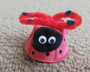 DIY Easy Egg Carton Ladybug Crafts - Kids Art & Craft