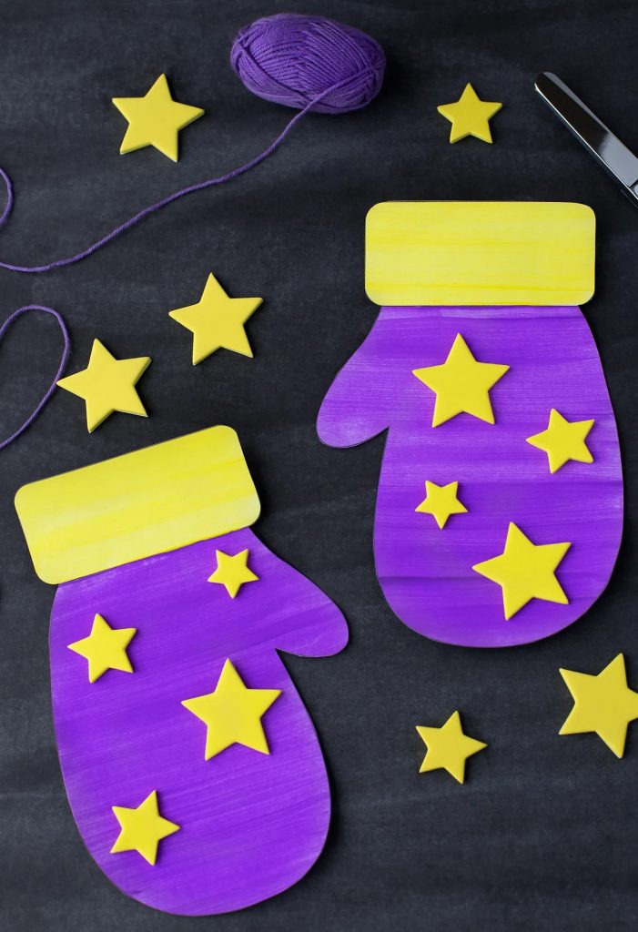 Winter Mitten Craft For Preschoolers - Kids Art & Craft