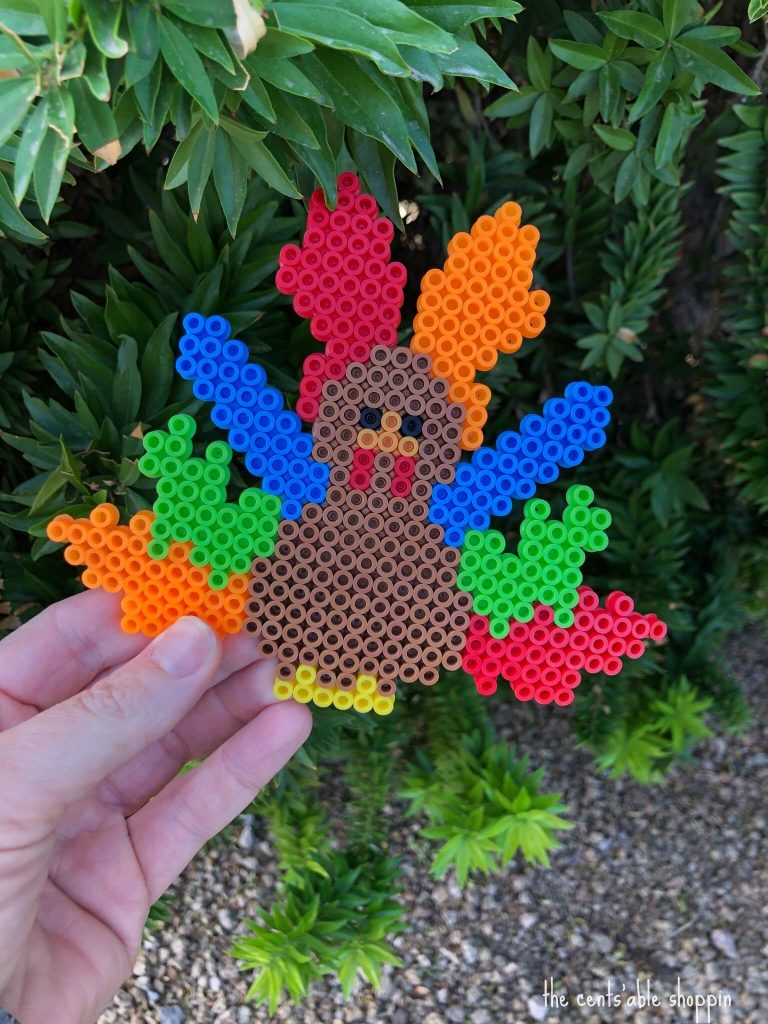 DIY Thanksgiving Perler Bead Patterns to Craft - Kids Art & Craft