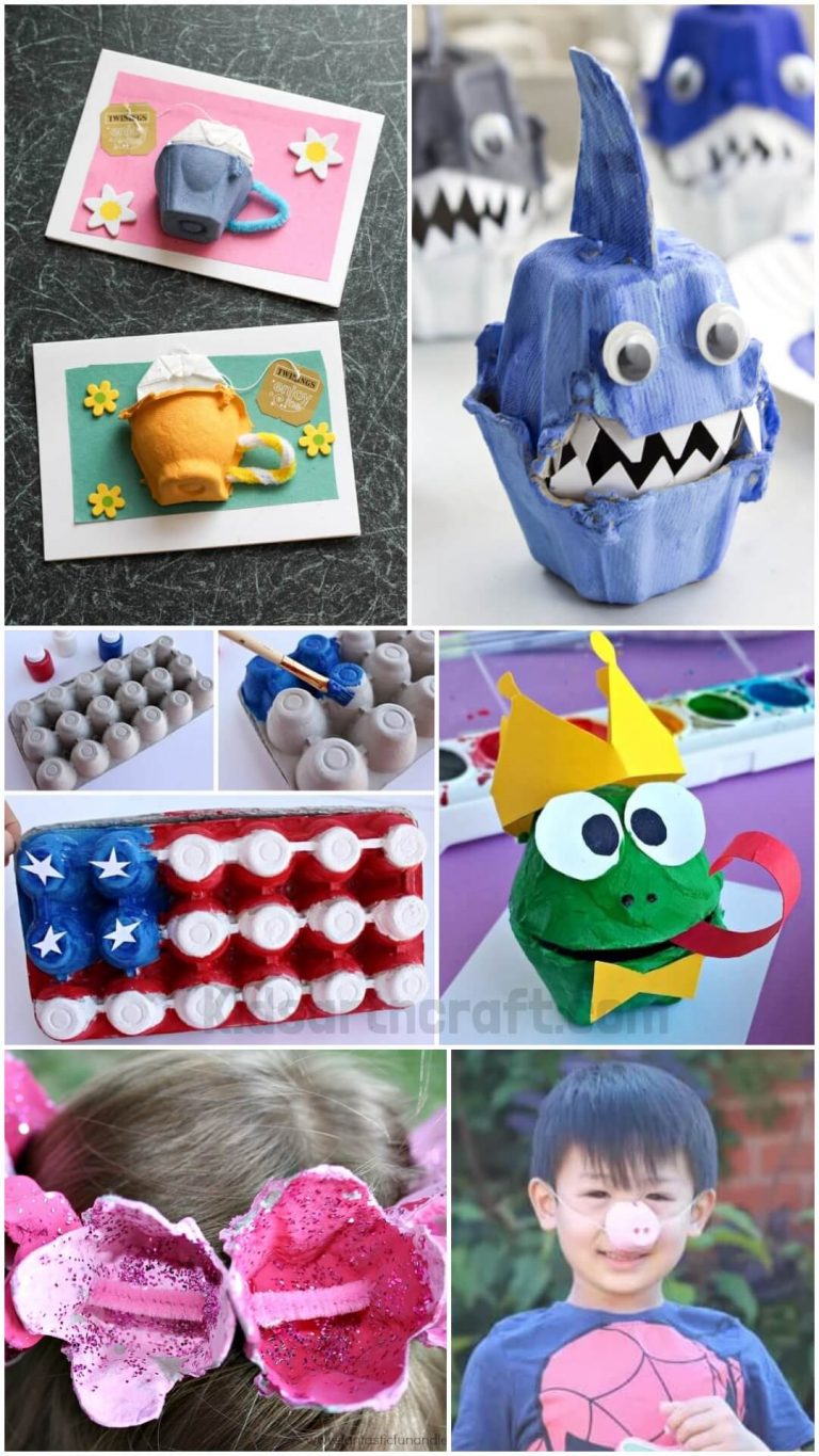 Egg Carton Craft Ideas For Preschoolers - Kids Art & Craft