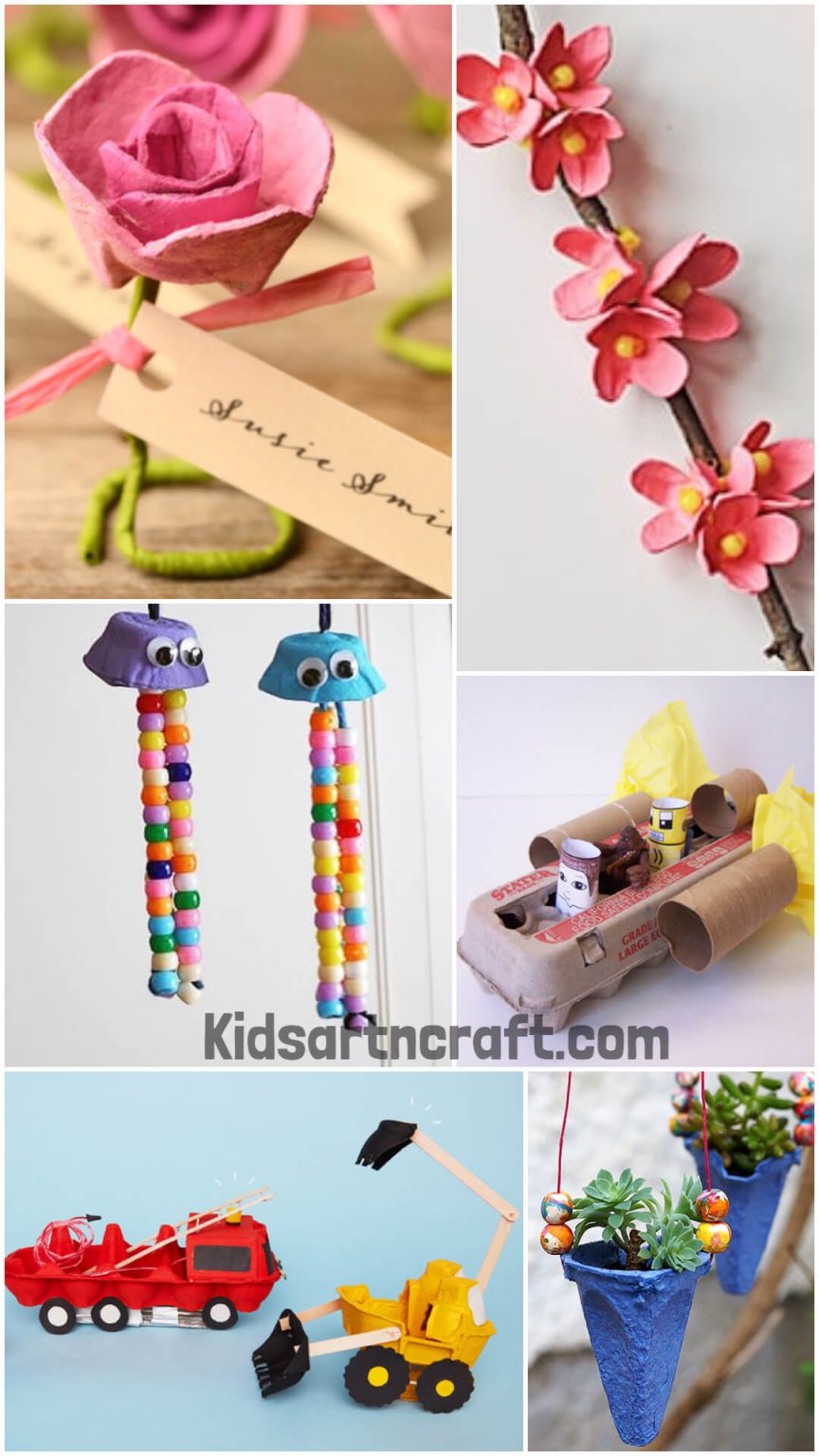 Egg Carton Crafts For Kids To Make With Adults - Kids Art & Craft