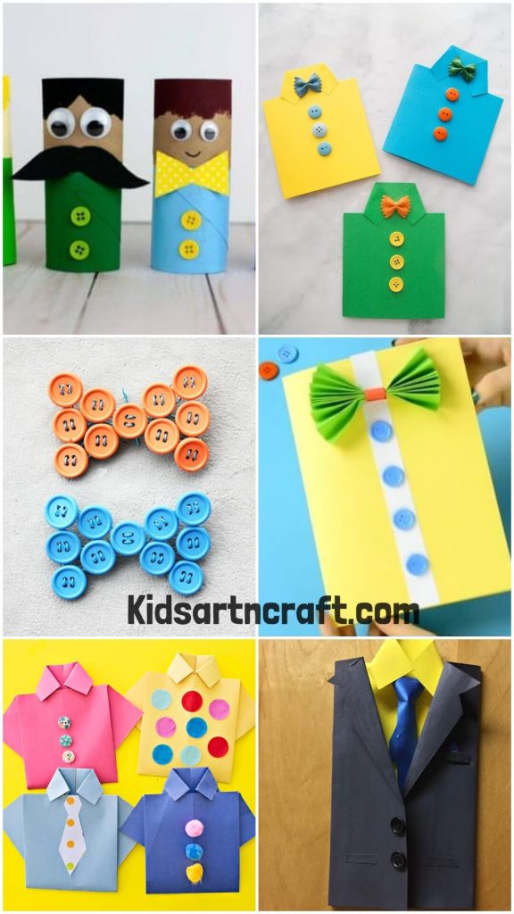 Father’s Day Button Craft Ideas For Kids - Kids Art & Craft