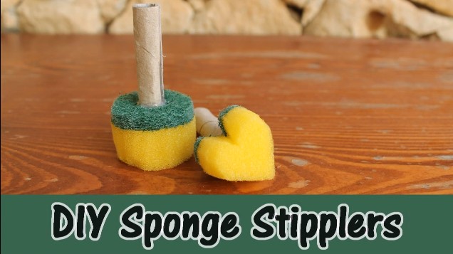 DIY Sponge Stamps For Kids - Kids Art & Craft