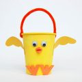 Easter Chick Basket Crafts for Kids - Kids Art & Craft