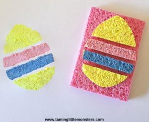 Christmas Easter Sponge Paintings - Kids Art & Craft