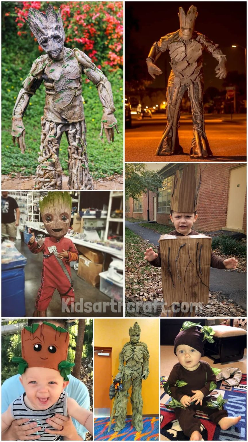 Groot Costume DIY Ideas for Kids - Kids Art & Craft
