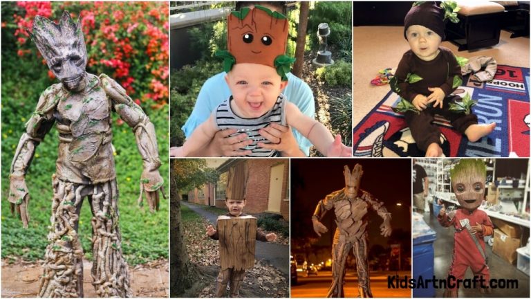 Groot Costume DIY Ideas for Kids - Kids Art & Craft