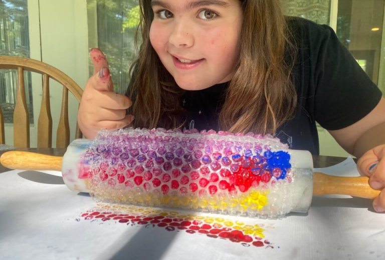 Bubble Wrap Gross Motor Game Activities - Kids Art & Craft