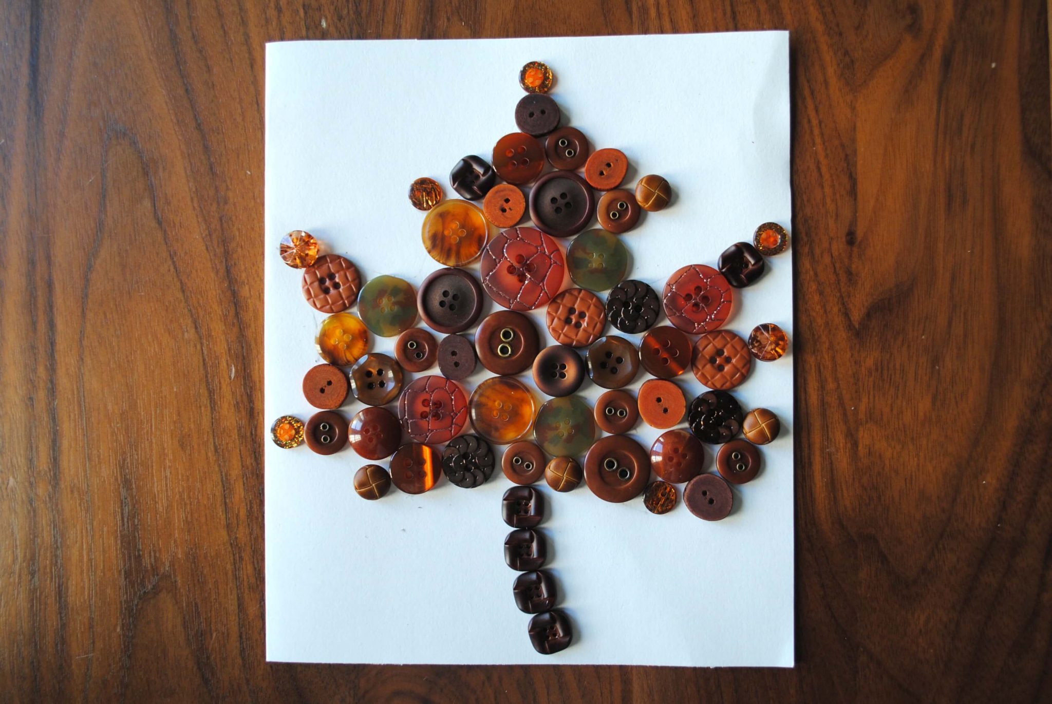 Beautiful Fall Button Crafts - Kids Art & Craft