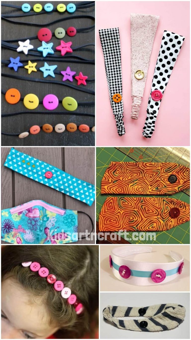 Easy to Make Headbands With Buttons – Super Button Craft Ideas - Kids ...