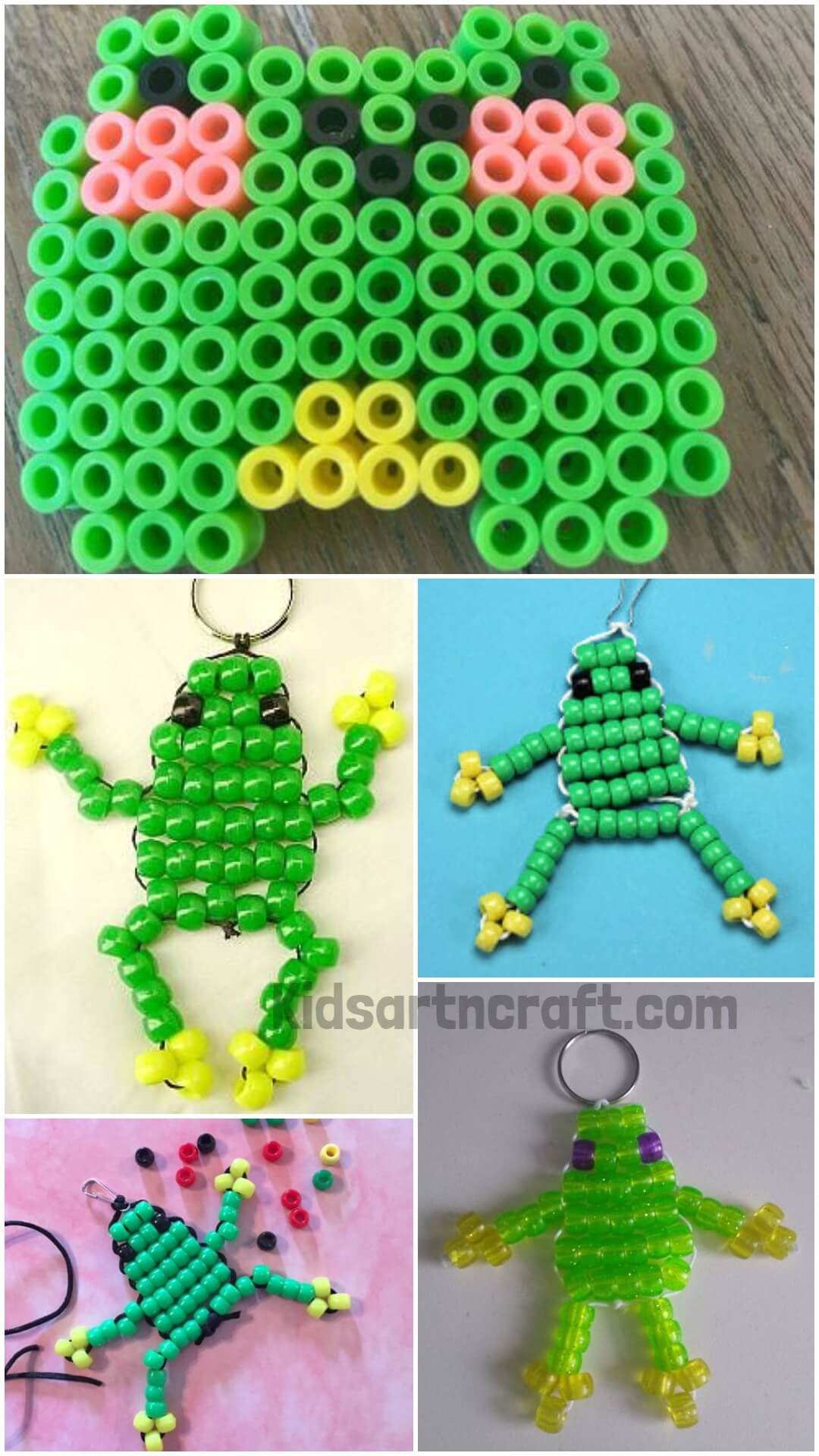 Pony Beads Frog Pet Craft Ideas - Kids Art & Craft