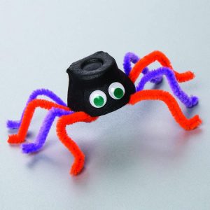 Egg Carton Spider Craft Projects - Kids Art & Craft