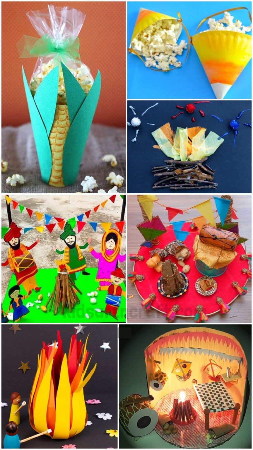 Lohri Crafts & Activities for Kids - Kids Art & Craft