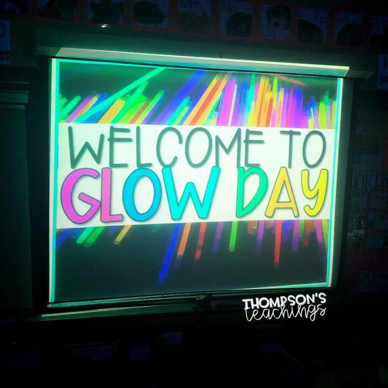 Glow Day Classroom Transformation Ideas - Kids Art & Craft