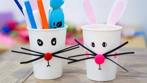Easter Bunny Paper Cup Craft Ideas - Kids Art & Craft
