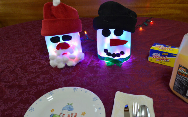 Milk Jug Christmas Crafts - Kids Art & Craft