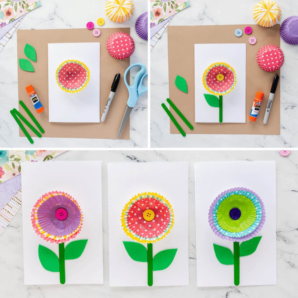 Mother’s Day Button Craft For Kids - Kids Art & Craft