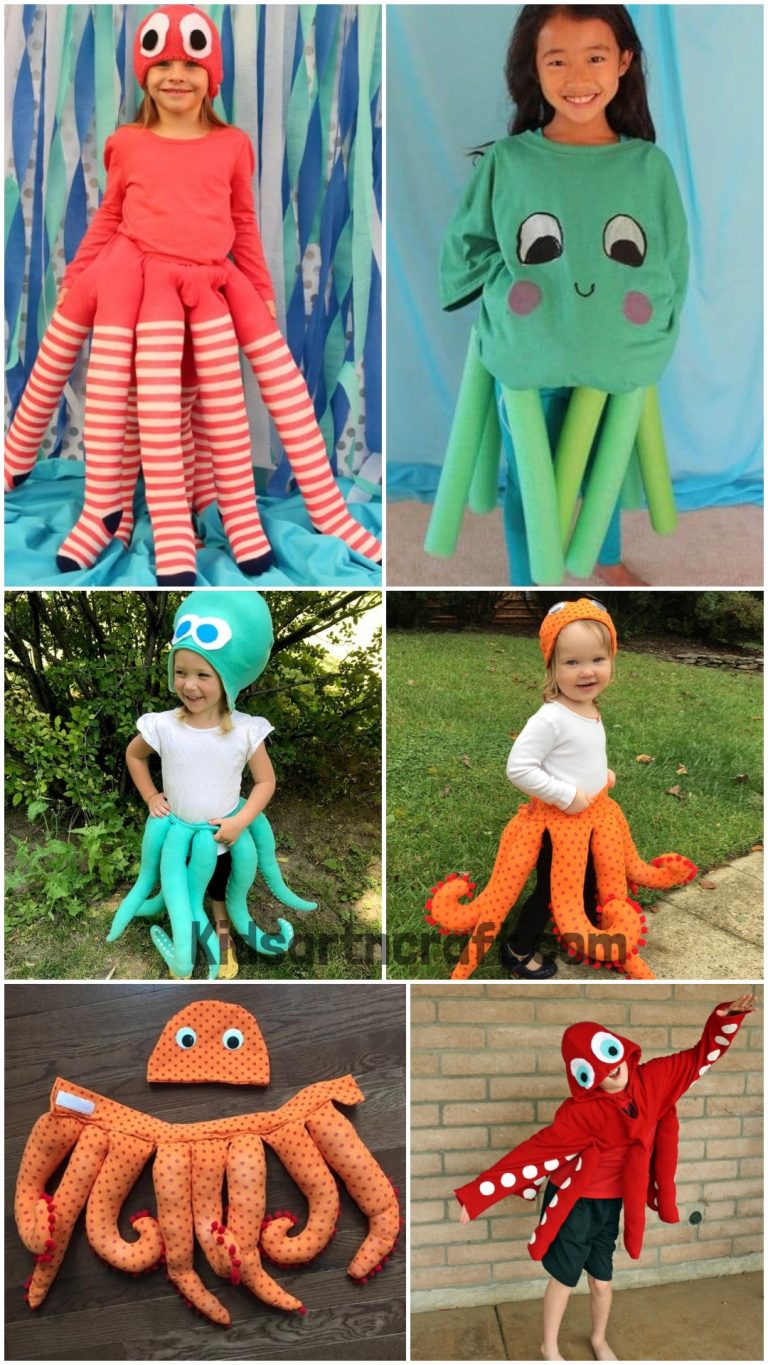 Octopus Costume DIY Ideas for Kids - Kids Art & Craft