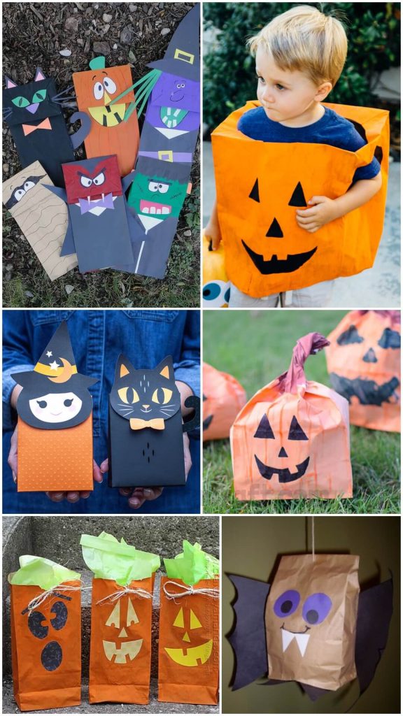 Paper Bag Crafts & Activities for Halloween - Kids Art & Craft