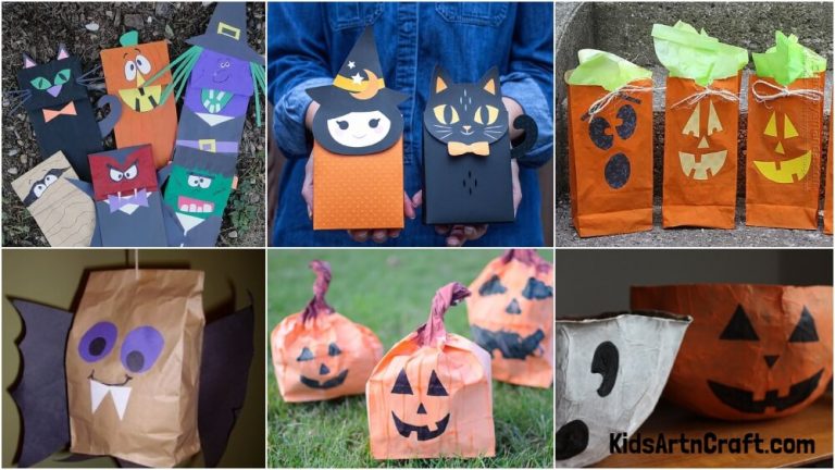 Paper Bag Crafts & Activities for Halloween - Kids Art & Craft