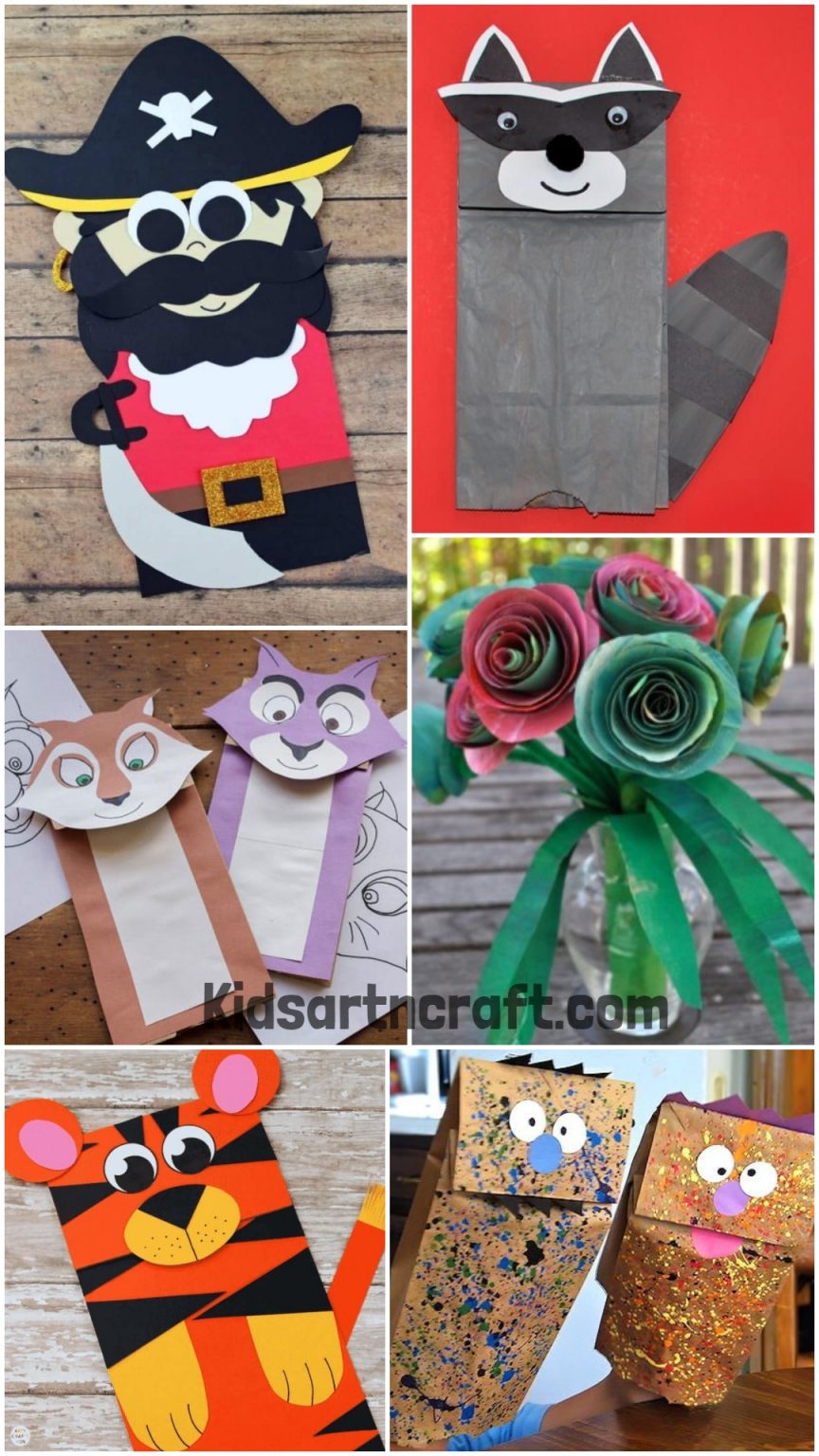 Paper Bag Crafts for Kindergarteners - Kids Art & Craft