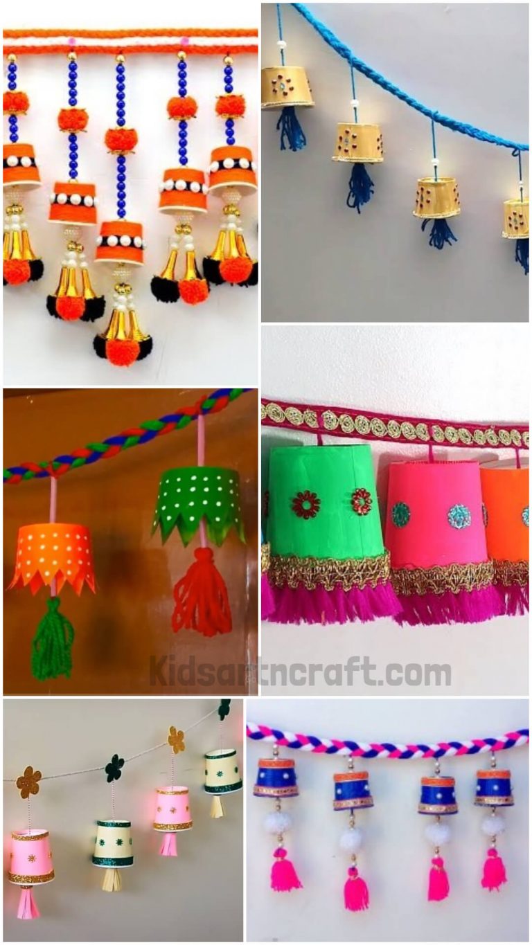 Paper Cup Toran Ideas - Kids Art & Craft