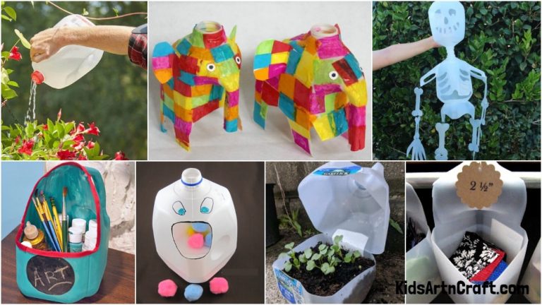 Plastic Milk Carton Craft Ideas - Kids Art & Craft
