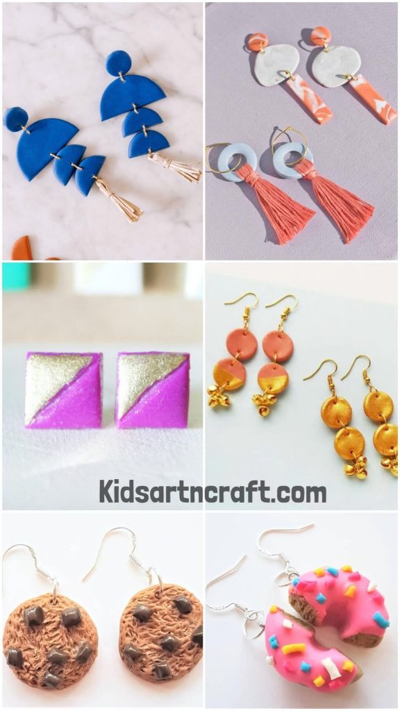 DIY Polymer Clay Earring Ideas - Kids Art & Craft