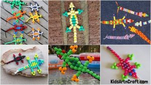 Pony Beads Lizard Craft Tutorial For Kids - Kids Art & Craft