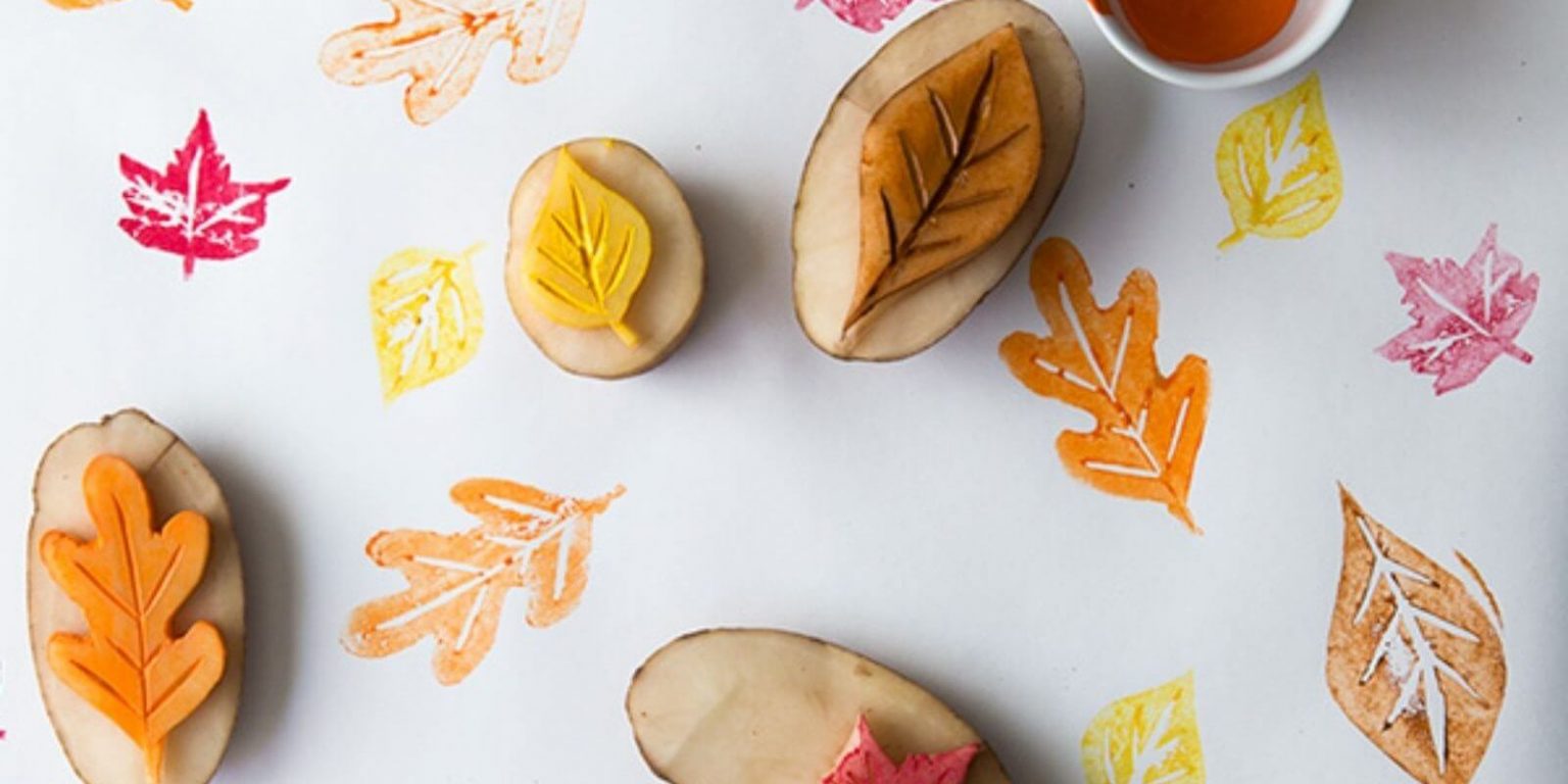 Potato Stamping Art Ideas for Kids - Kids Art & Craft