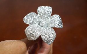Creative Way To Make Foil Flower Crafts - Kids Art & Craft