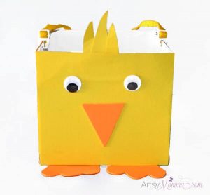 Easter Chick Basket Crafts for Kids - Kids Art & Craft
