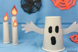 Paper Cup Ghost Crafts for Kids - Kids Art & Craft