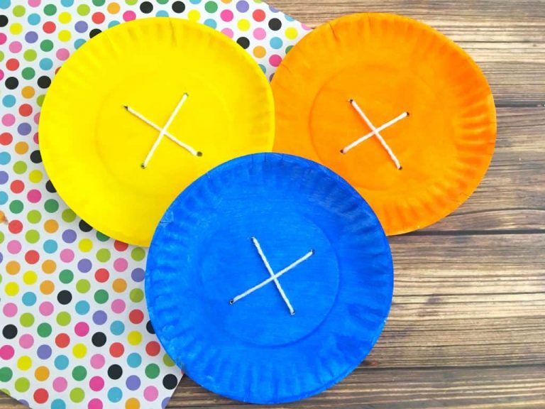 Button Crafts With Paper Plate - Kids Art & Craft
