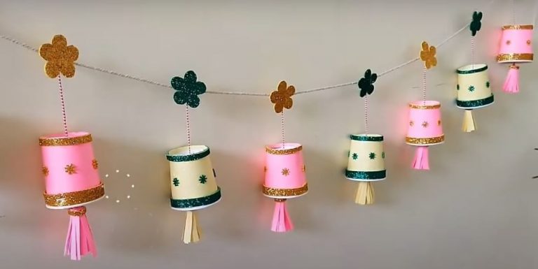 Paper Cup Toran Ideas - Kids Art & Craft