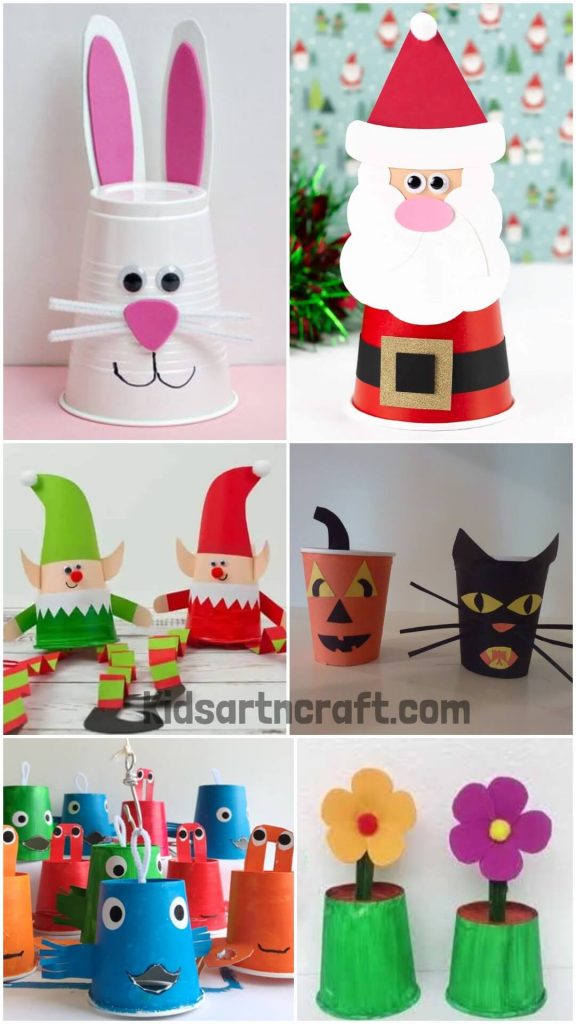 Small Paper Cup Craft Ideas - Kids Art & Craft