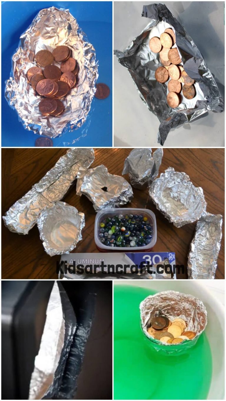 Stem Activities with Aluminum Foil - Kids Art & Craft
