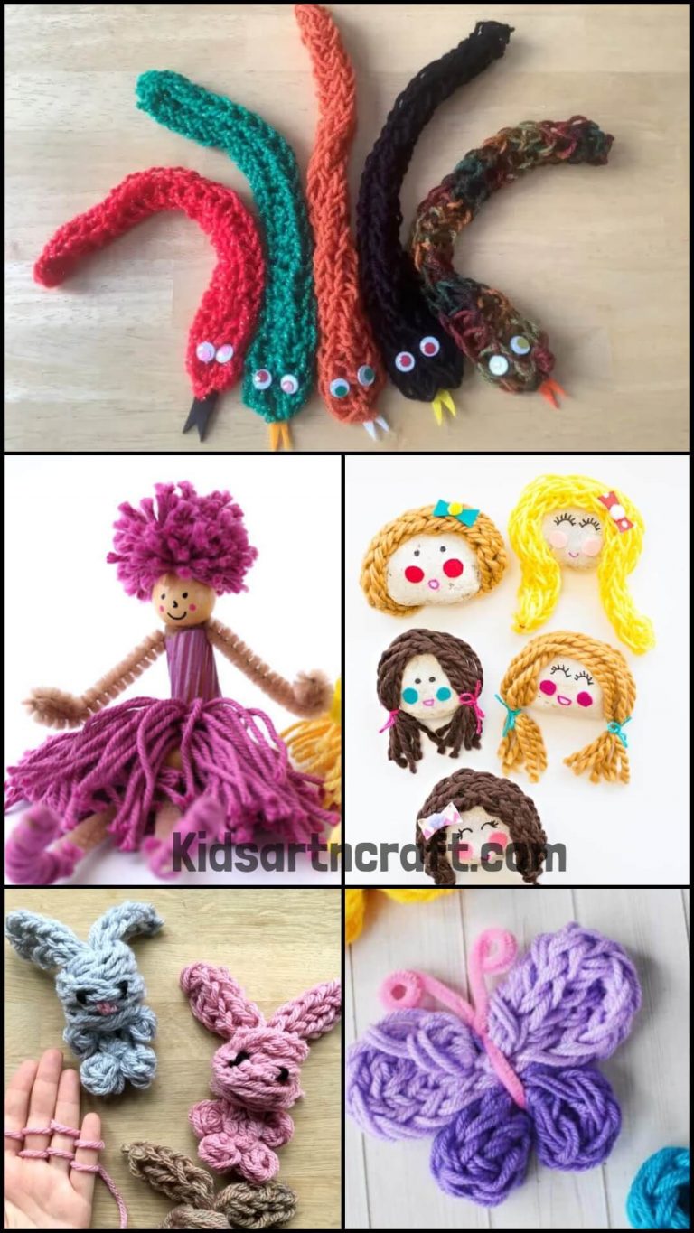 Things To Do With Yarn And Fingers - Kids Art & Craft