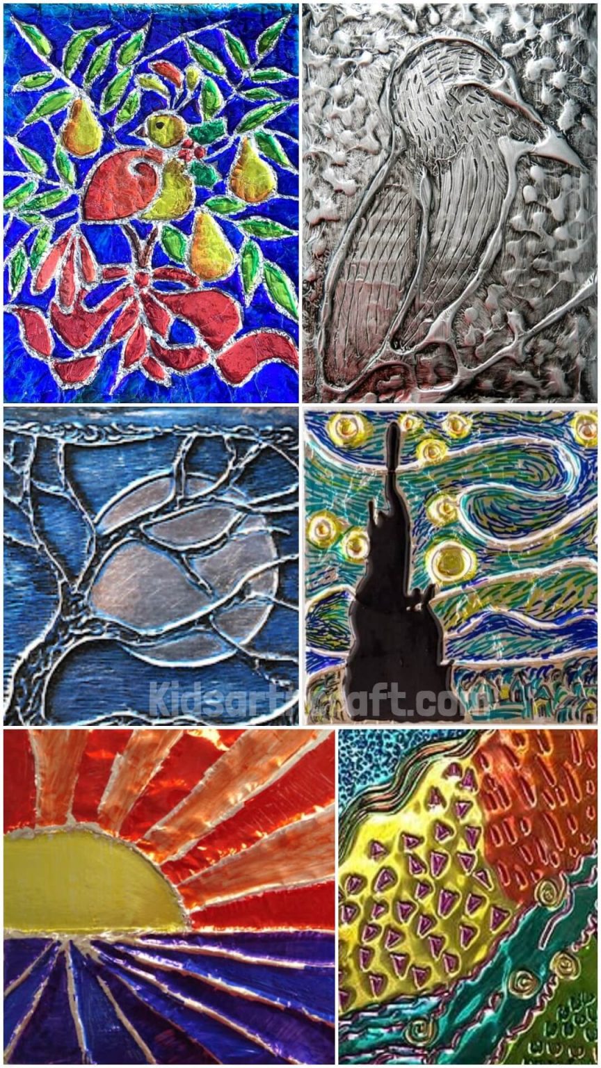 Tin Foil Art Activities for Kids - Kids Art & Craft
