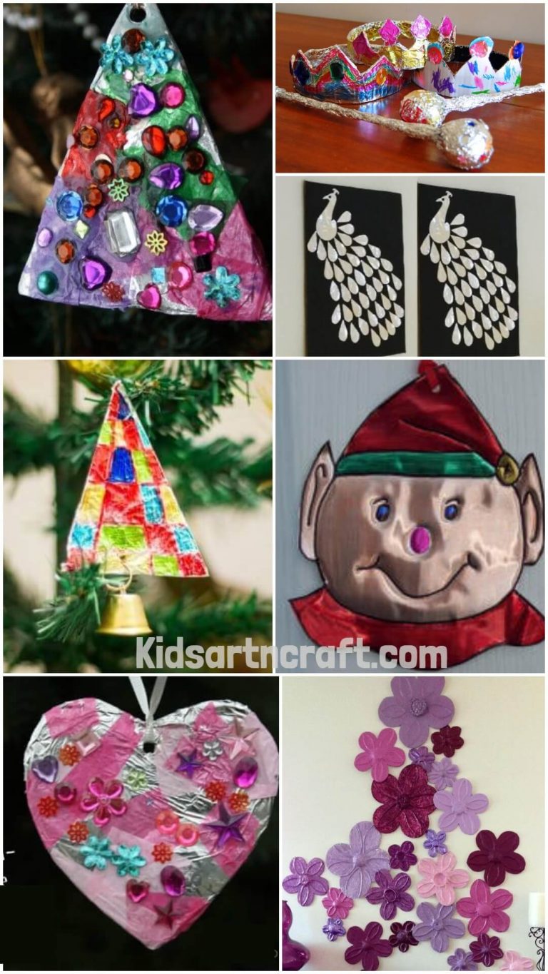 Tin Foil Decoration Crafts - Kids Art & Craft