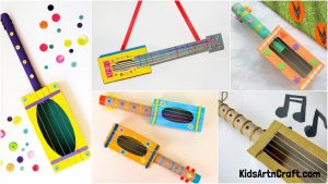 Tissue Box Guitar Craft Ideas - Kids Art & Craft