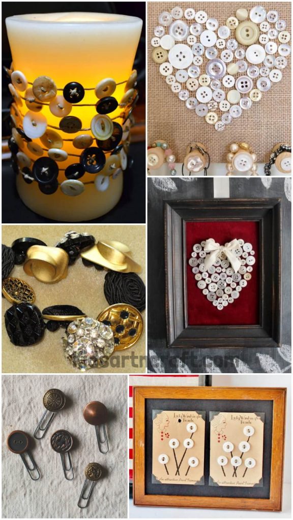 Vintage Button Craft Ideas - Kids Art & Craft