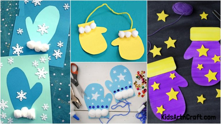 Winter Mitten Craft For Preschoolers - Kids Art & Craft