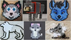 Wolf Perler Bead Patterns - Kids Art & Craft