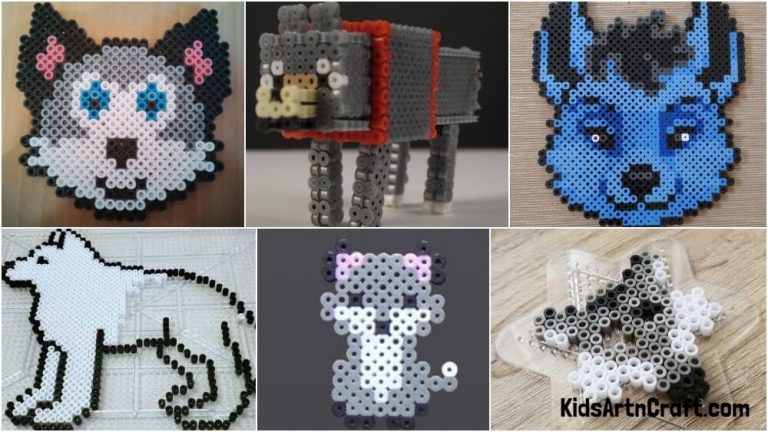 Wolf Perler Bead Patterns - Kids Art & Craft