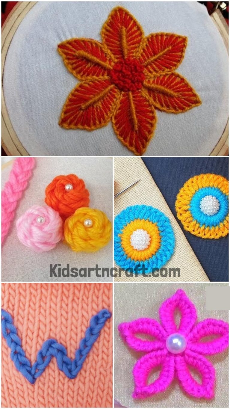 Woolen Stitching For Beginners - Kids Art & Craft