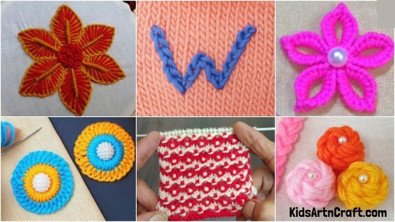 Woolen Stitching For Beginners - Kids Art & Craft