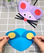 Paper Mouse Craft For Kids – Step by Step Tutorial - Kids Art & Craft