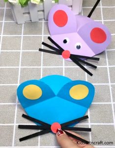 Paper Mouse Craft For Kids – Step by Step Tutorial - Kids Art & Craft
